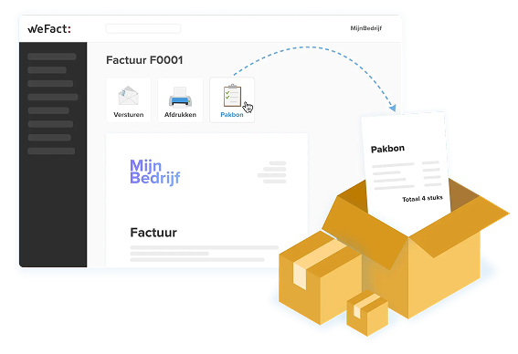 Pakbon maken? Snel en eenvoudig - WeFact